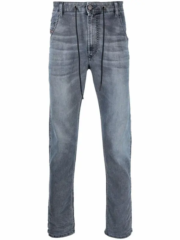 DIESEL® Denim Drawstring Jeans - Grey