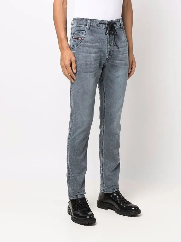 DIESEL® Denim Drawstring Jeans - Grey