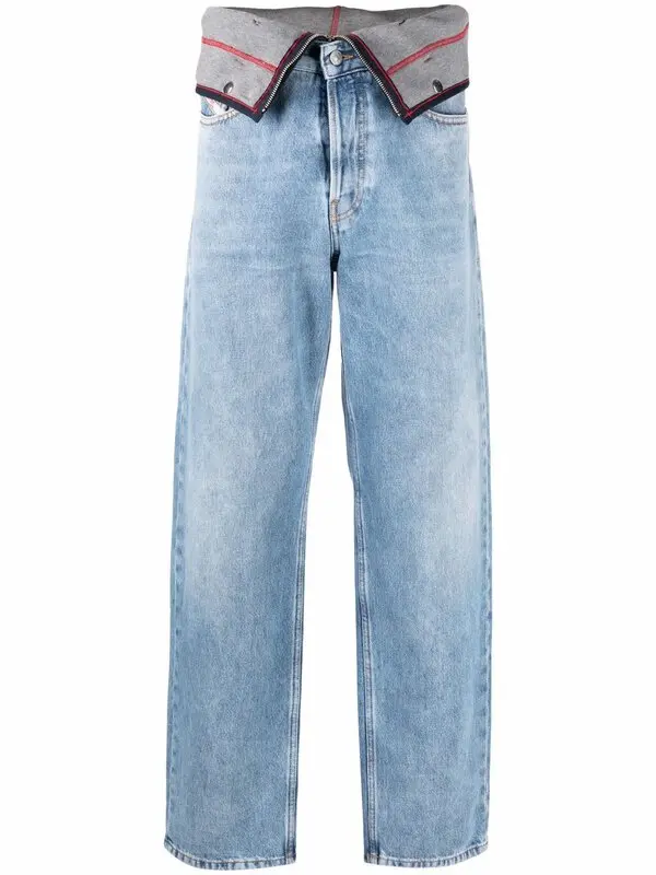 DIESEL® Layer Detail Tapered Jeans