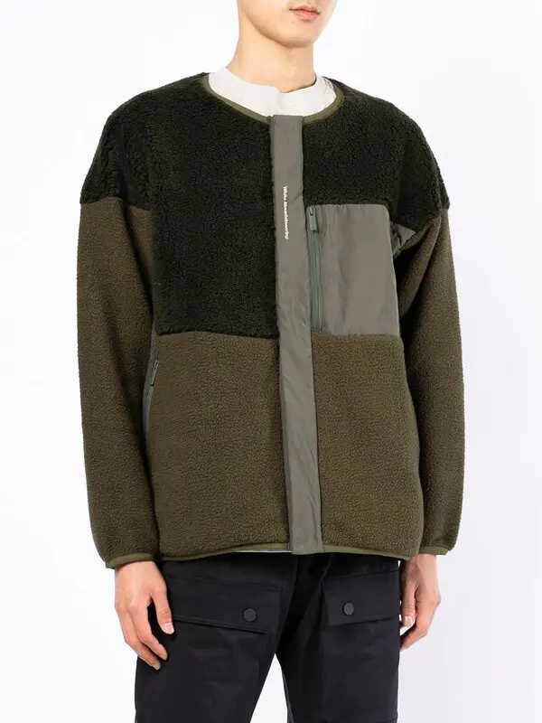 WHITE MOUNTAINEERING Patchwork Collarless Jacket
