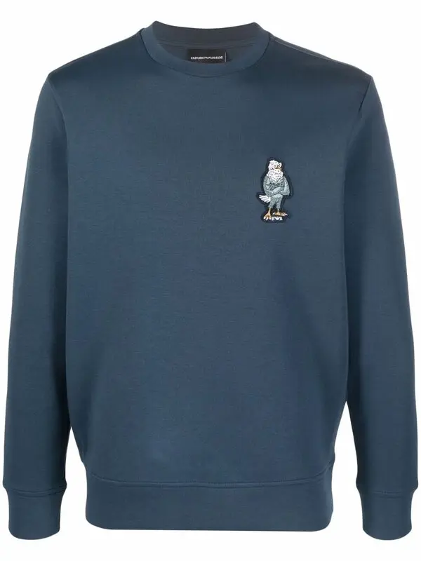 Emporio Armani Manga Capsule Logo-patch Sweatshirt
