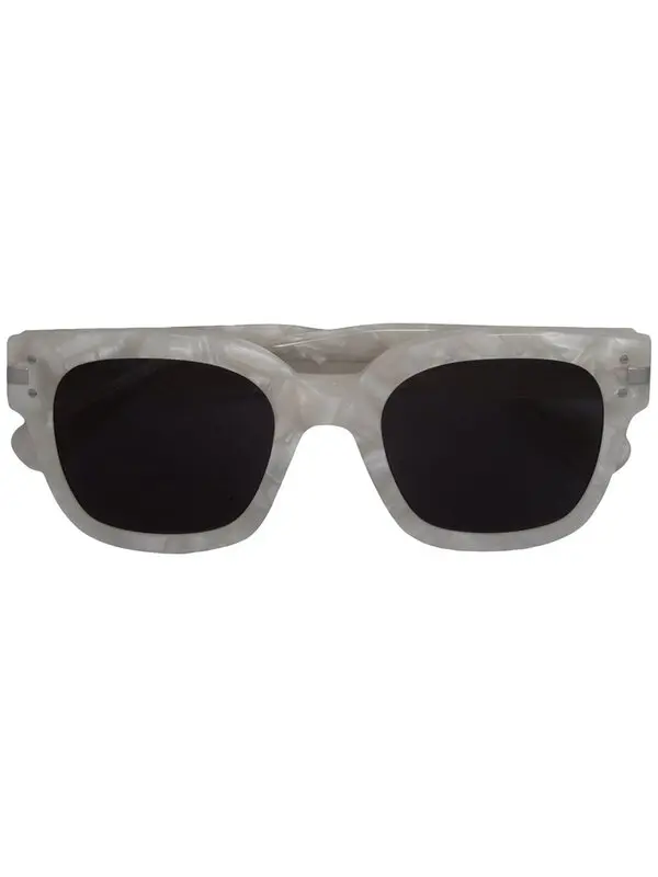 Amiri Square Logo Sunglasses - White