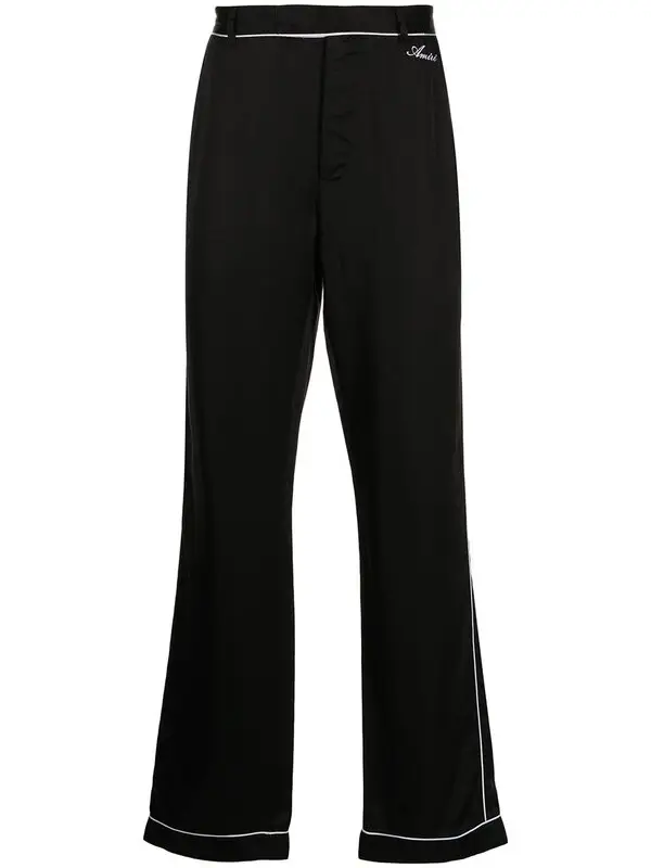 Amiri Straight-leg Satin Trousers