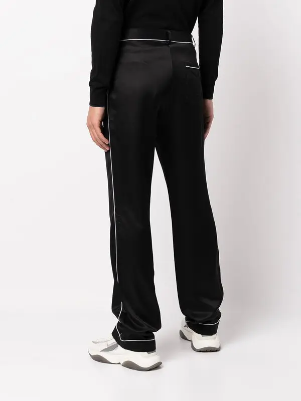 Amiri Straight-leg Satin Trousers
