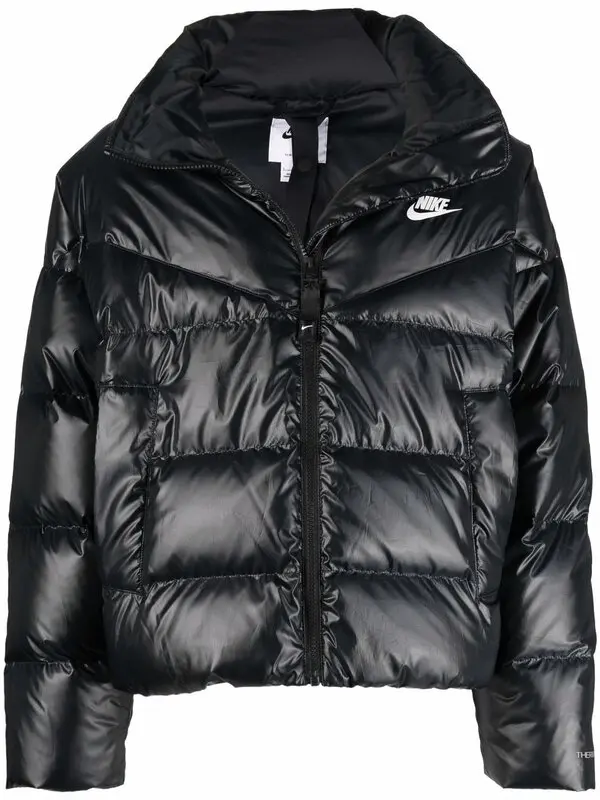 Nike Logo-print Padded Jacket - Black
