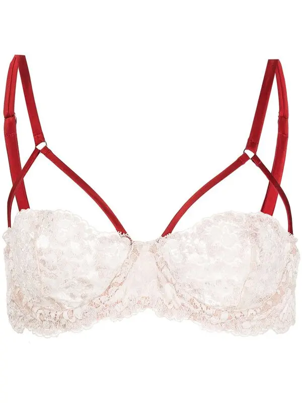 FLEUR DU MAL Foxy Lace Half-cup Bra