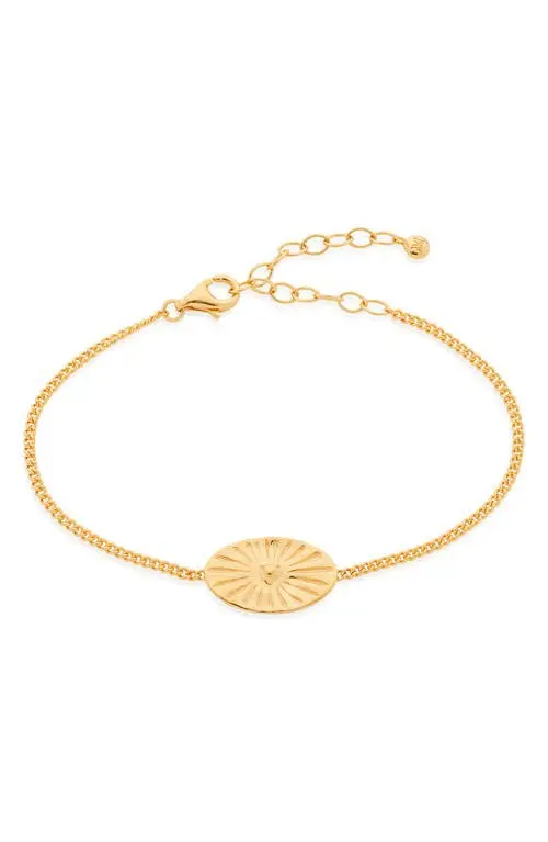 Monica Vinader Talisman Heart Pendant Bracelet - Gold