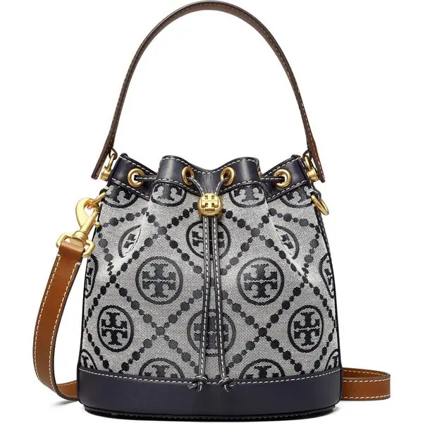 Tory Burch T Monogram Jacquard Bucket Bag
