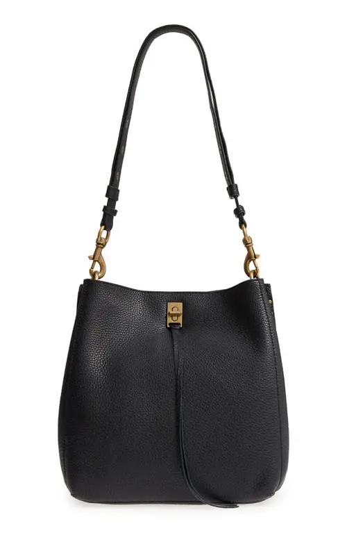 Rebecca Minkoff Darren Deerskin Shoulder Bag - Black