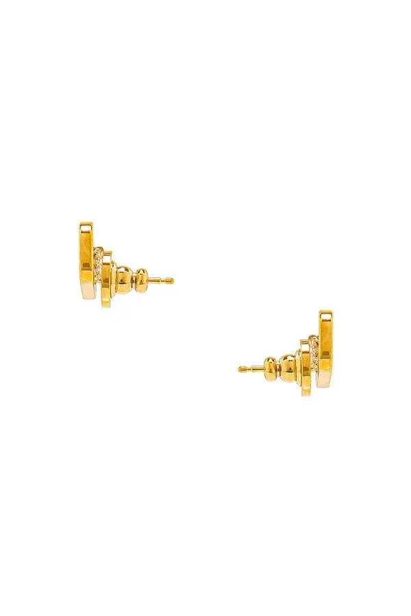 Valentino Garavani Vlogo Signature Stud Earrings - Oro