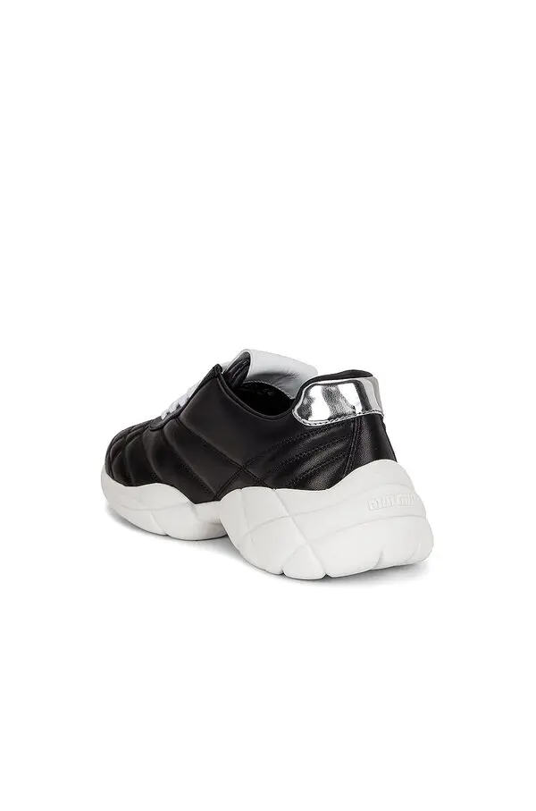 Miu Miu Quilted Leather Sneakers