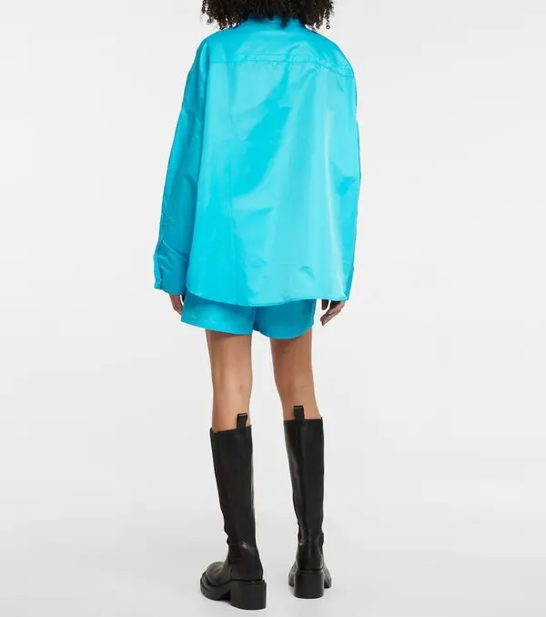 THE FRANKIE SHOP Perla Jacket And Shorts Set - Blue