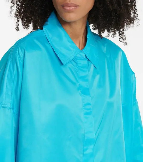 THE FRANKIE SHOP Perla Jacket And Shorts Set - Blue