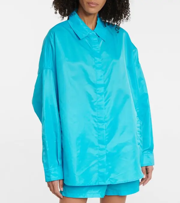THE FRANKIE SHOP Perla Jacket And Shorts Set - Blue