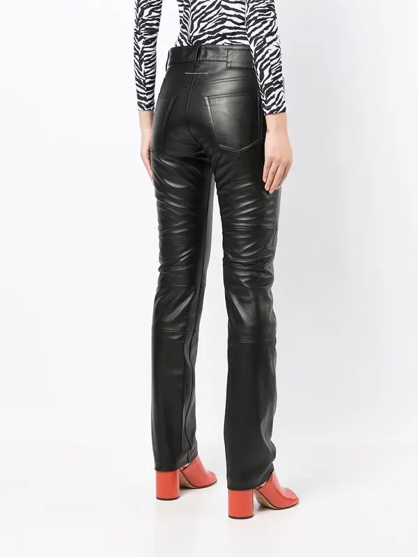 MAISON MARGIELA Straight-leg Leather Trousers