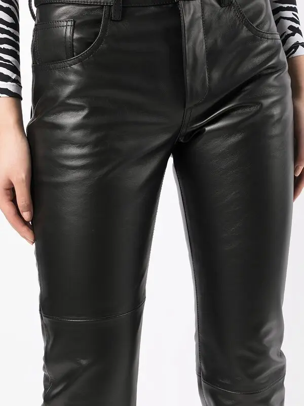 MAISON MARGIELA Straight-leg Leather Trousers