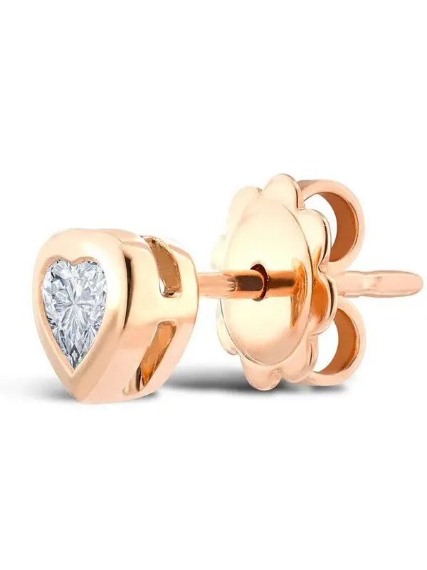 PRAGNELL 18kt Rose Gold Sundance Diamond Stud Earrings - Pink