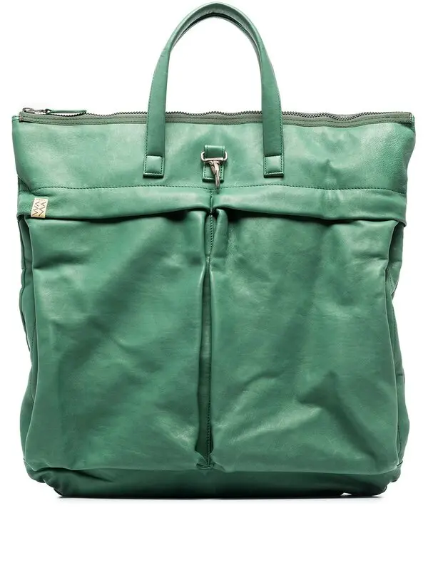 Visvim Mavcat Leather Tote Bag - Green | Editorialist