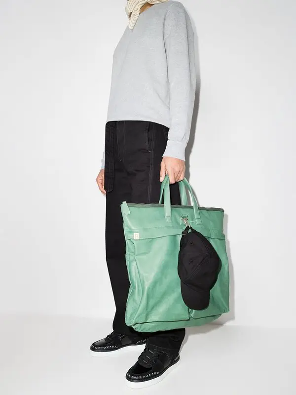 Visvim Mavcat Leather Tote Bag - Green | Editorialist