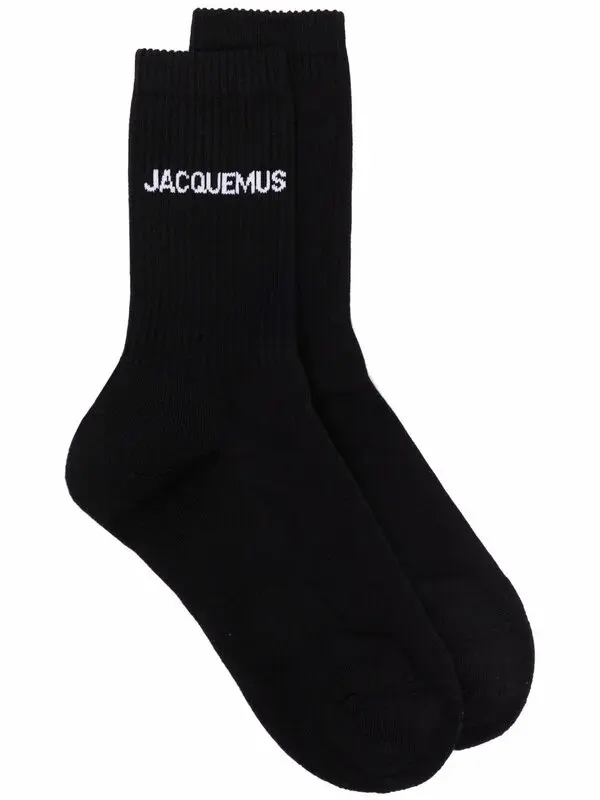 Jacquemus Logo Socks - Black