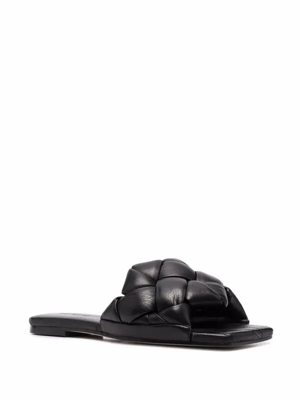VIC MATIE Square-toe Leather Sandals