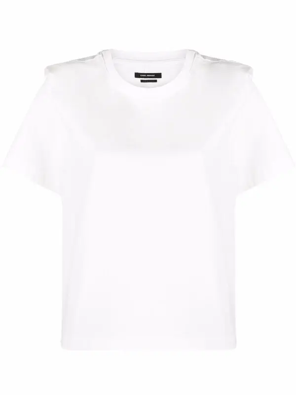 Isabel Marant Étoile Zelitos Pleat-detail T-shirt - White