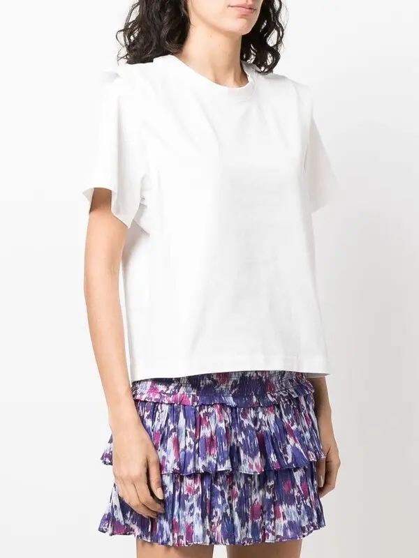 Isabel Marant Étoile Zelitos Pleat-detail T-shirt - White