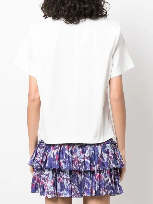 Isabel Marant Étoile Zelitos Pleat-detail T-shirt - White