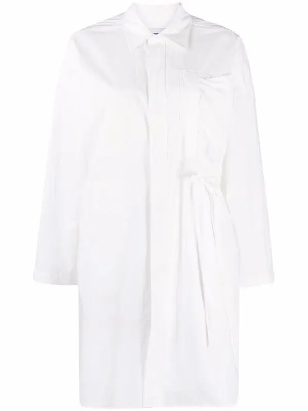 AMBUSH Oversized Mini Shirt Dress With Waist-tie