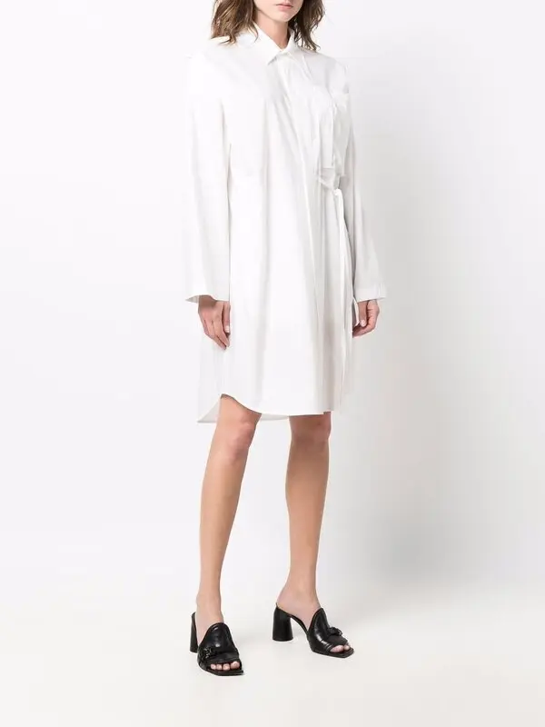 AMBUSH Oversized Mini Shirt Dress With Waist-tie