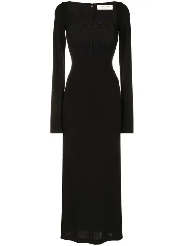 1017 Alyx 9sm Bandeau-panel Macramé Knit Dress
