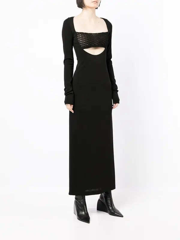 1017 Alyx 9sm Bandeau-panel Macramé Knit Dress