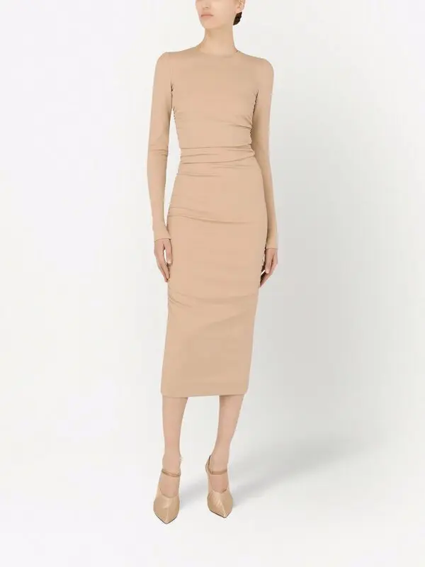 Dolce & Gabbana Draped-detail Midi Dress