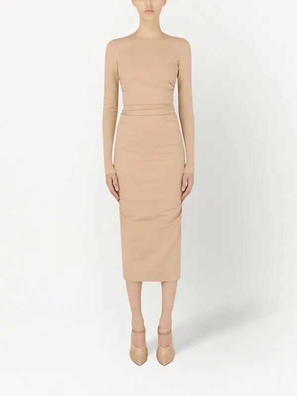 Dolce & Gabbana Draped-detail Midi Dress