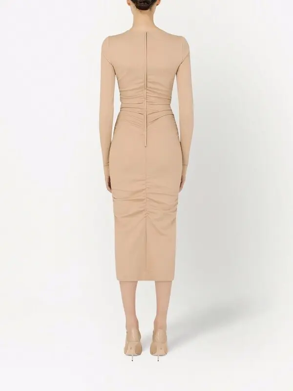 Dolce & Gabbana Draped-detail Midi Dress