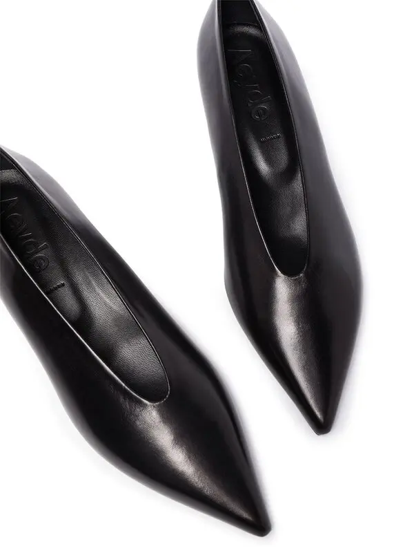 AeydĒ Clara Kitten-heel Pumps - Black