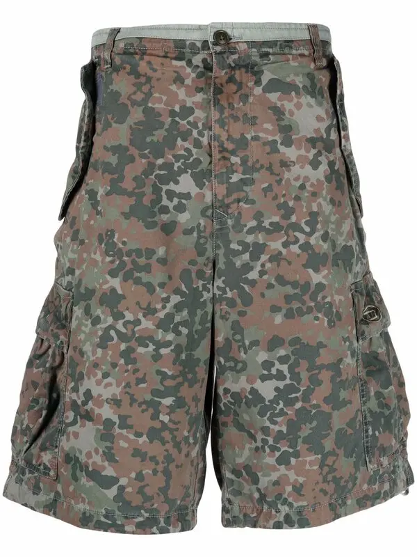 DIESEL® Camouflage-print Cargo Shorts