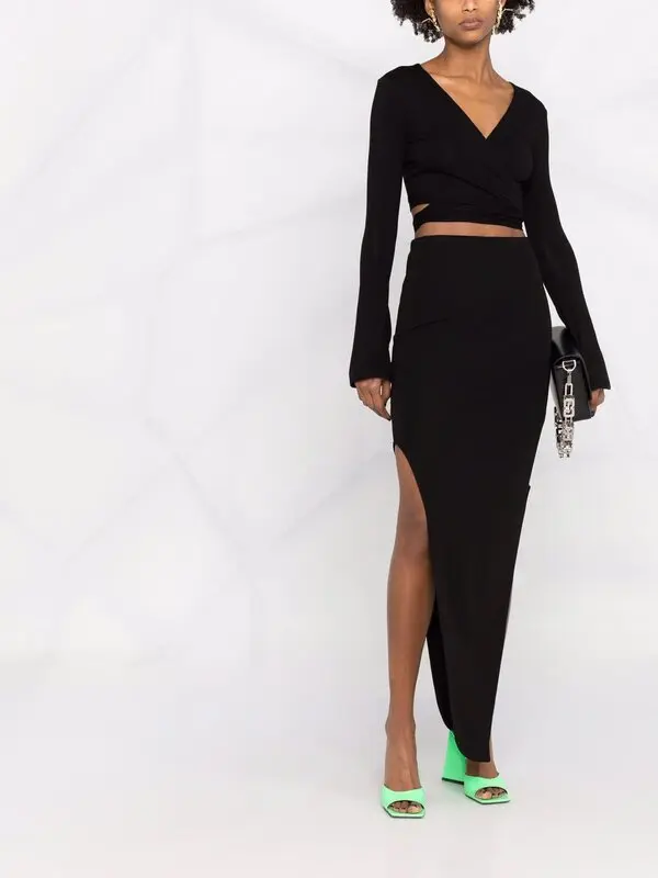 Helmut Lang Asyetric Draped Skirt