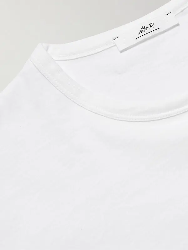 Mr P. Organic Cotton-jersey T-shirt Xl