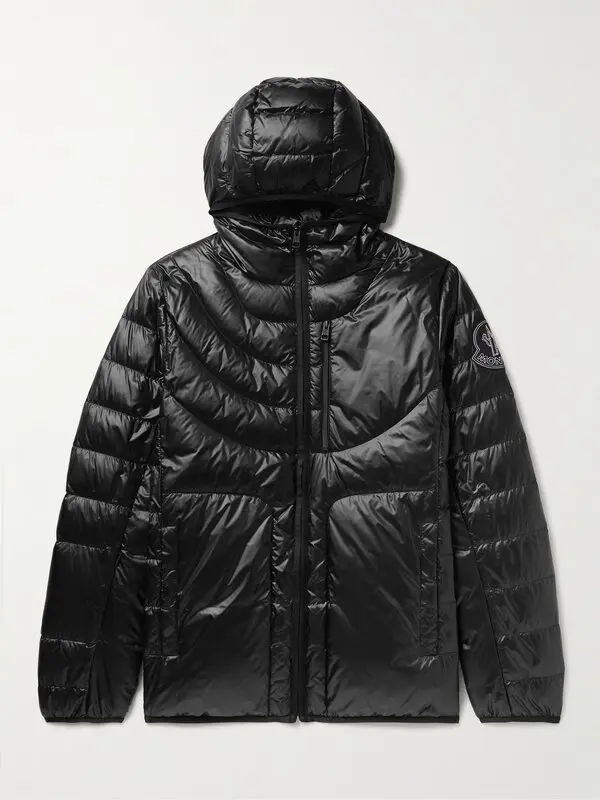 Moncler 1952 Hissu Slim-fit Quilted Shell Hooded Down Jacket - Black