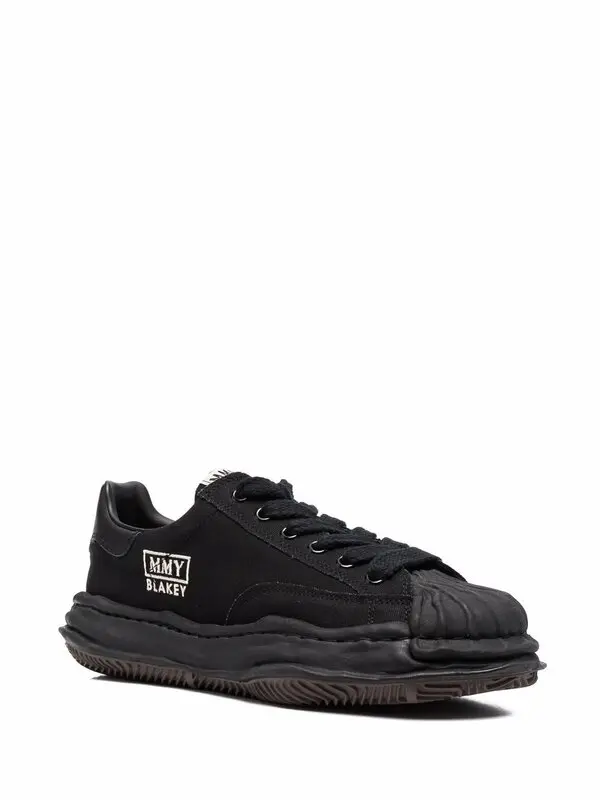 Mihara Yasuhiro Ridged-trim Low-top Sneakers - Black