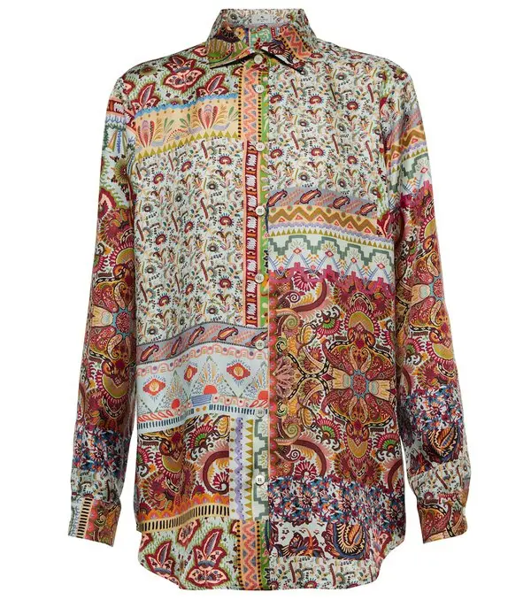 Etro Printed Silk Shirt