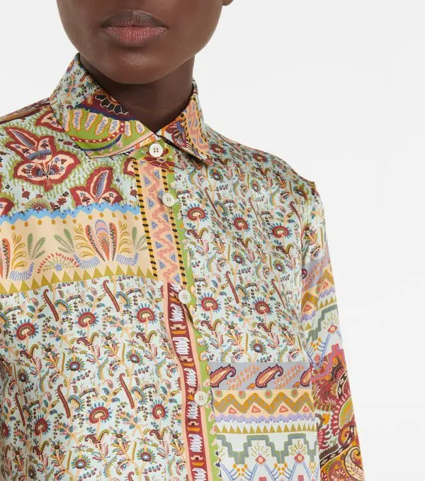 Etro Printed Silk Shirt