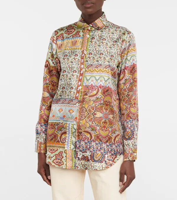 Etro Printed Silk Shirt
