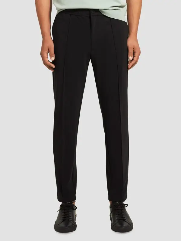 Theory Curtis Elastic-waist Trouser Pants - Black