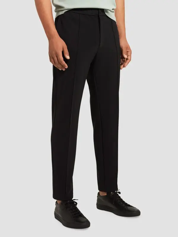 Theory Curtis Elastic-waist Trouser Pants - Black