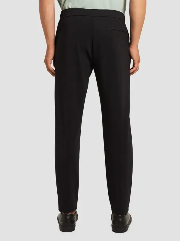 Theory Curtis Elastic-waist Trouser Pants - Black