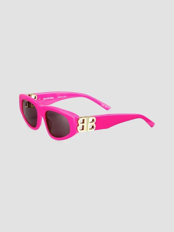 Balenciaga 53mm Narrow Sunglasses - Pink