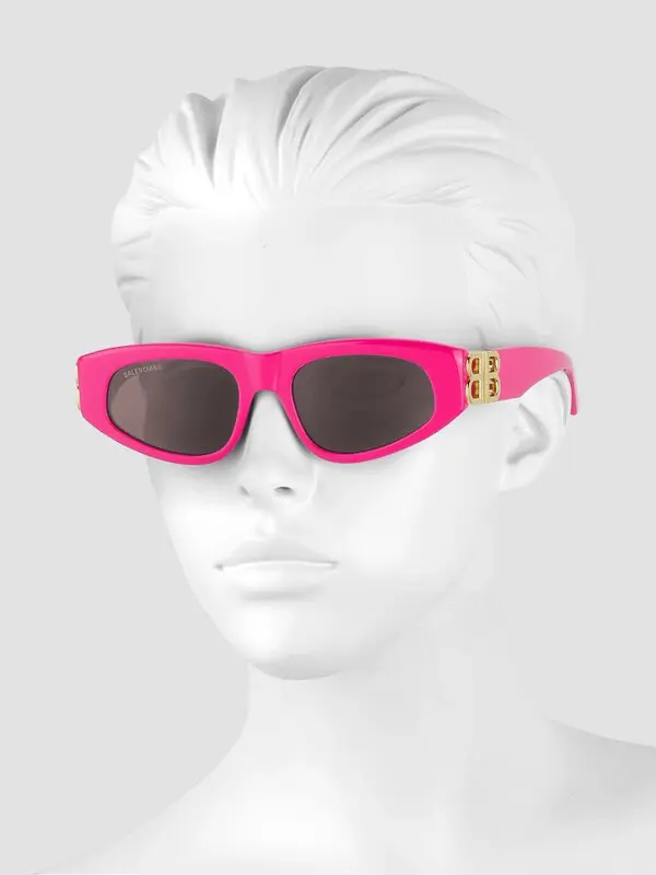 Balenciaga 53mm Narrow Sunglasses - Pink