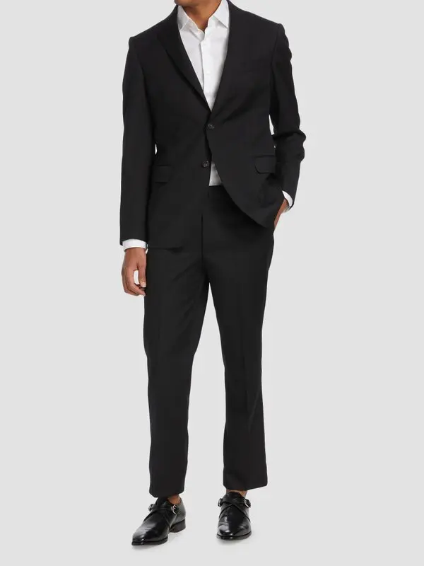 SAKS FIFTH AVENUE Collection Nested Wool Suit - Black